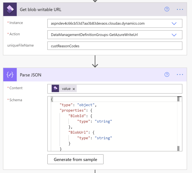 Import data package using Power Automate and Data management package ...