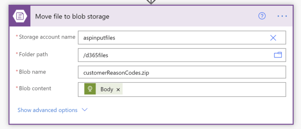 Export data package using power automate and data management package ...