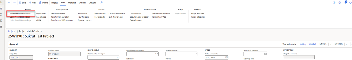 Working with Project work breakdown structure in Project Management and ...